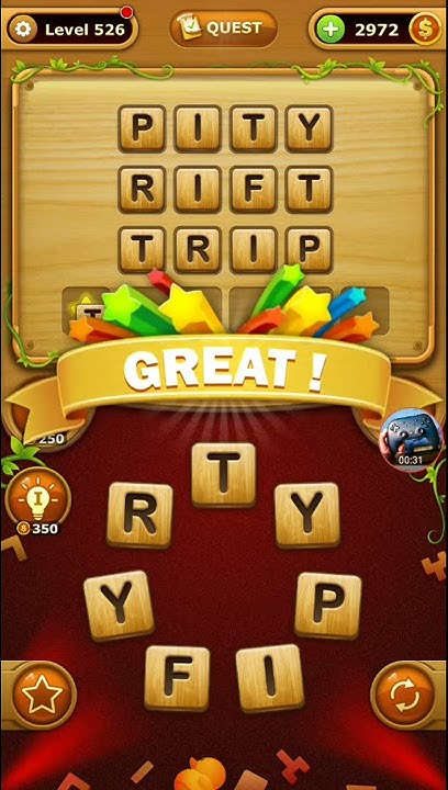 word connect - word games puzzle level 526 - YouTube