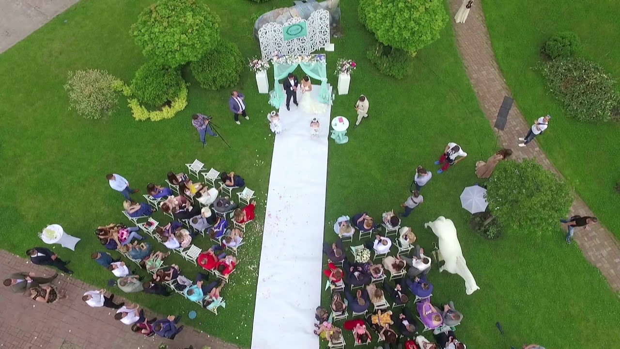 Wedding aerial view highlights - YouTube