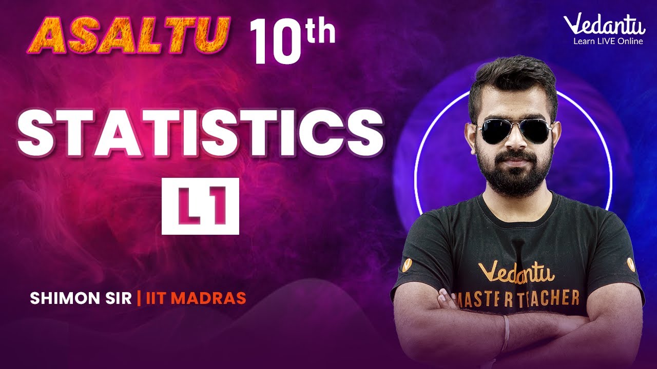 Statistics L1 | Class 10 | Asaltu | Shimon Sir | Vedantu Master Tamil | - YouTube