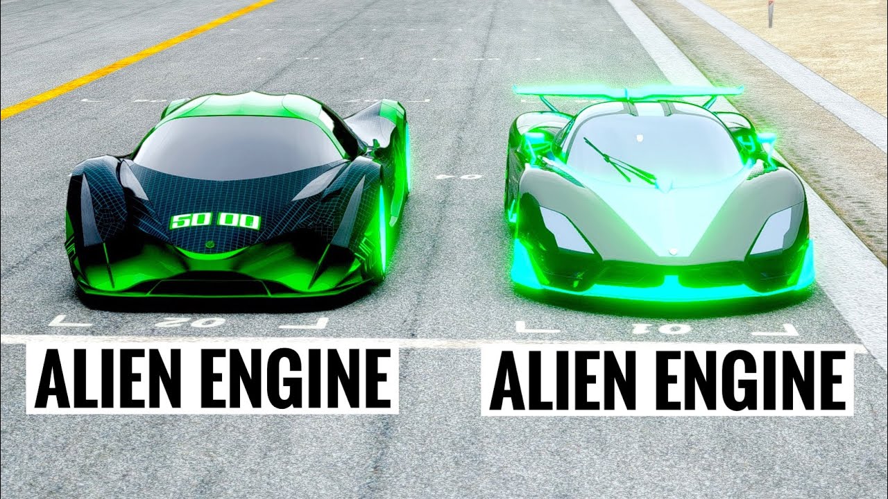 SSC Tuatara Aggressor Alien Engine vs Devel Sixteen Alien Engine at ...