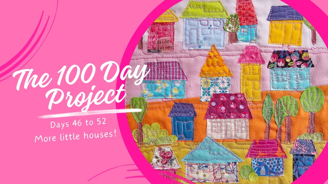 More Tiny Fabric Houses! 100 Day Project Update Days 46-52 - YouTube