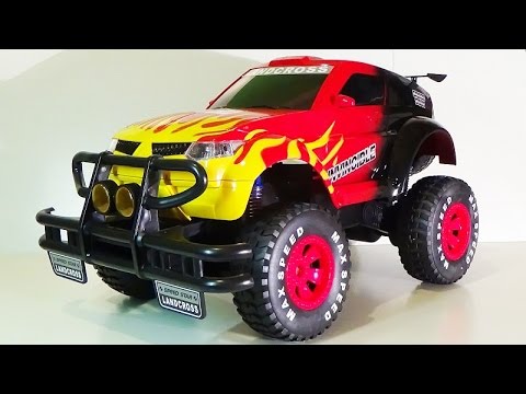Большой игрушечный ДЖИП на радиоуправлении - YouTube