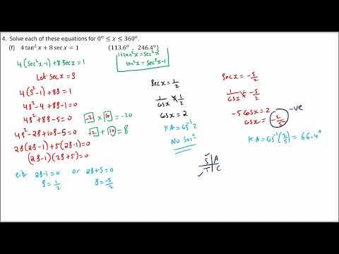 Addmaths: Trigonometry (solve trigonometric equations) - part 2 ...