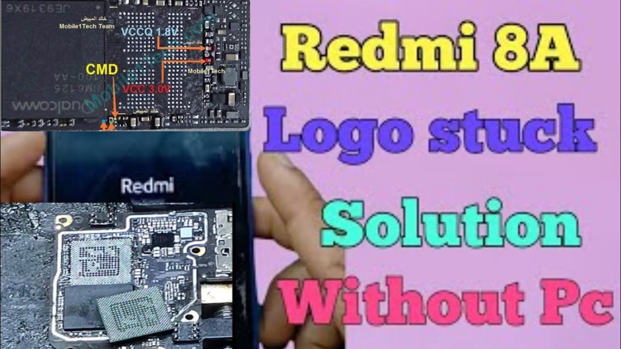 Redmi 8A HANGO LOGO Harddisk program AND CPU reebowling problem solved ...