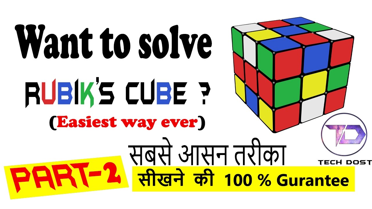 [Part-2]Solve Rubik's Cube | Solving First Layer | Easiest Method Ever ...