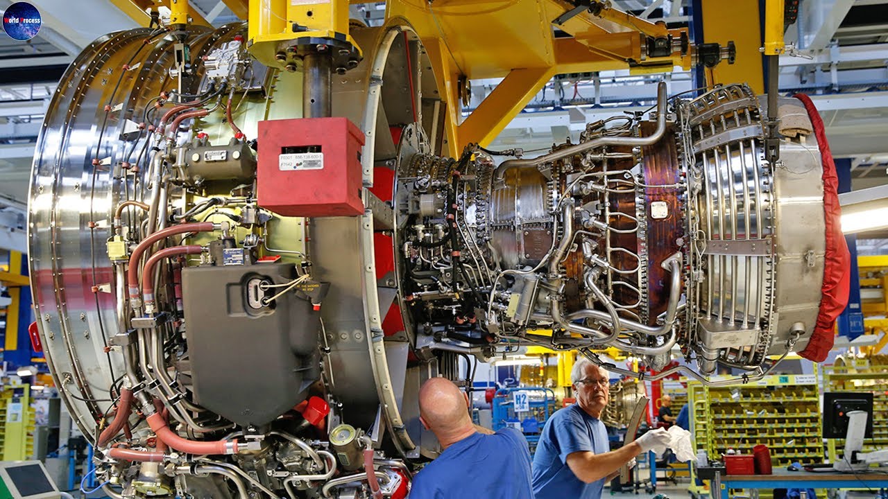 How It's Made: Aircraft Engine - Jet Engine Manufacturing Process - YouTube