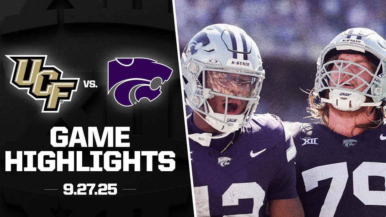 UCF vs. Kansas State Game Highlights | 2025 Big 12 Football - YouTube