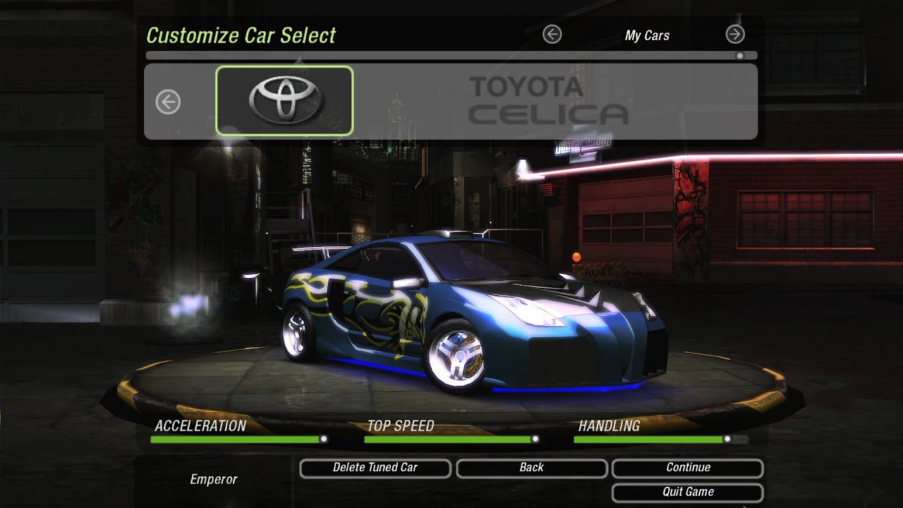 NFS Underground 2 | Toyota Celica | Customization and Gameplay - YouTube