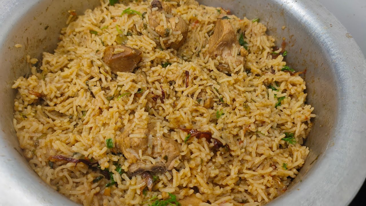 SIMPLE AND EASY CHICKEN PULAO |INDIAN CHICKEN RICE BOWL RECIPE - YouTube