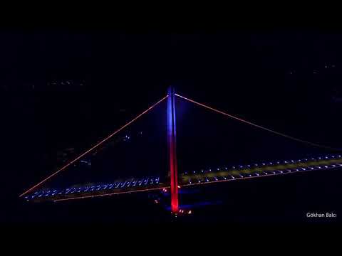 Yavuz Sultan Selim Köprüsü Gece Görünümü