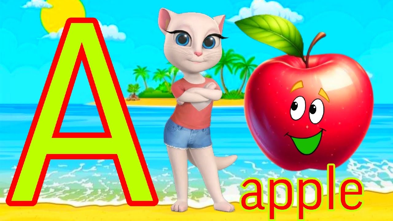 ABC Phonics Song / ABC Song / A for Apple /ABC lyrics song #abcdsongs# ...