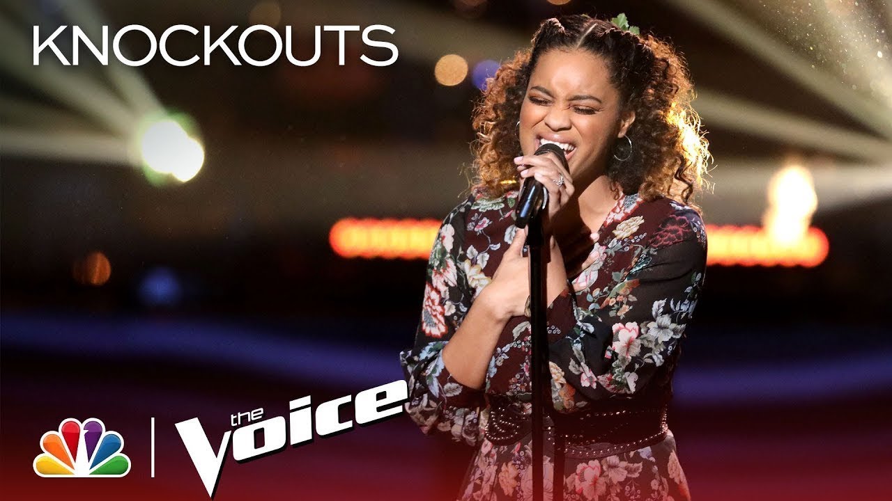 The Voice 2018 Knockout - Spensha Baker: "Broken Halos" - YouTube