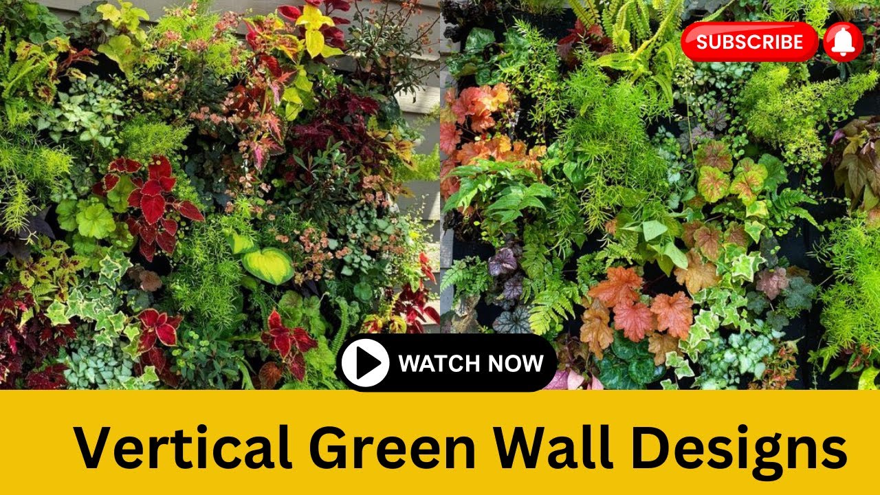 Enhance Your Wall Decor: Vertical Green Wall Designs & Hanging Planters ...