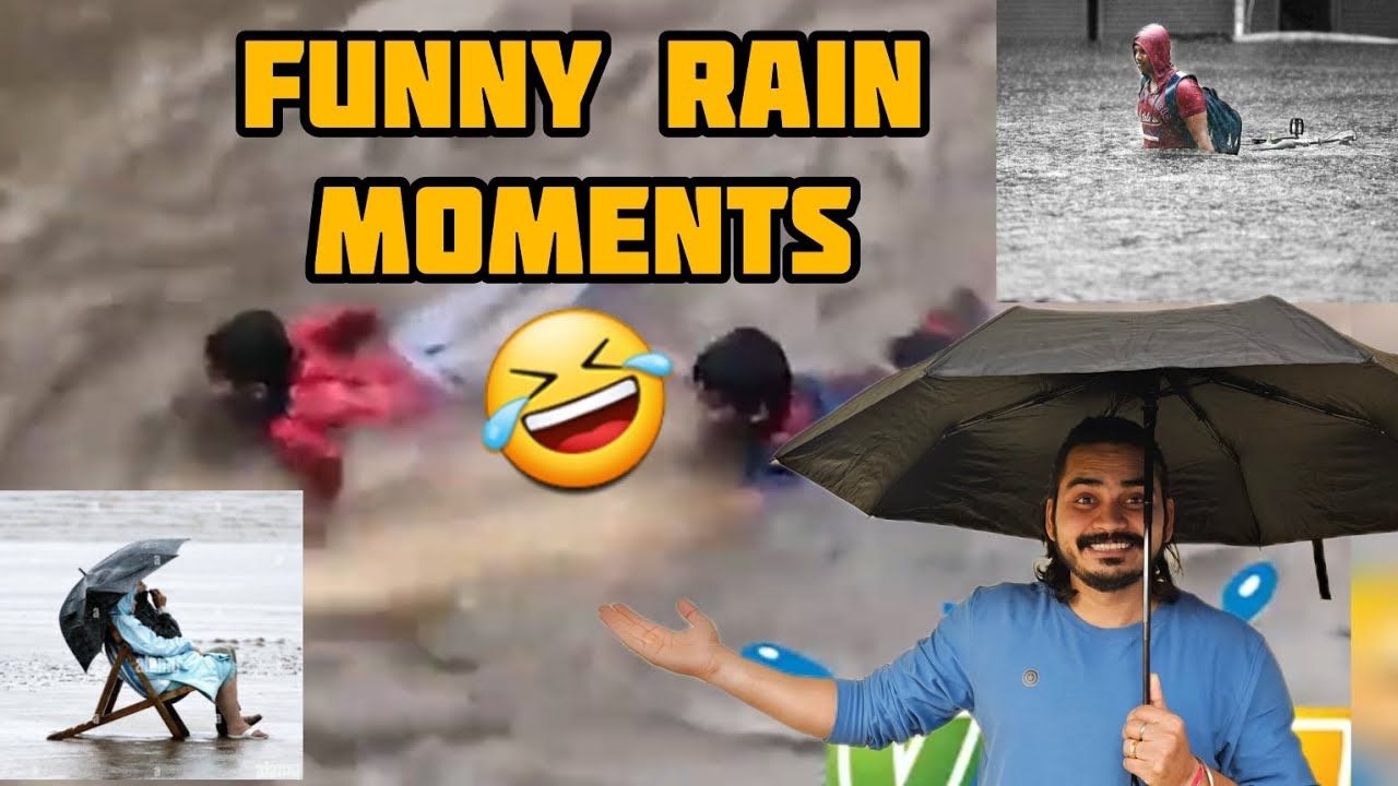 Funny Rain Falling ⛈️😂 | Funny Rain Moments 🌬️😂 #youtube #funny # ...