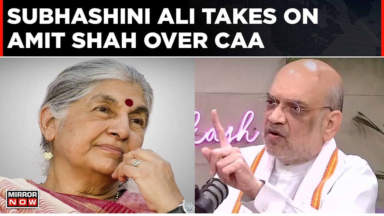 Subhashini Ali (CPIM) On Home Minister Amit Shah’s Interview On CAA ...