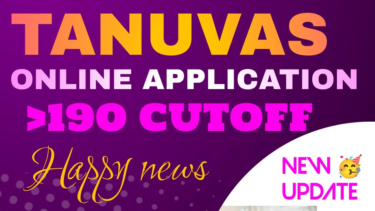 Tanuvas admission 2023 | online application | Ug update 💫 New update ...