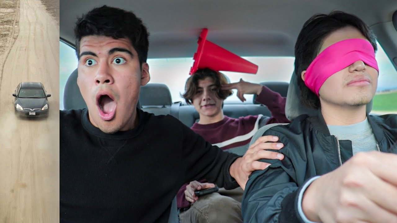 Driving in 3rd Person! (Blindfolded) - YouTube