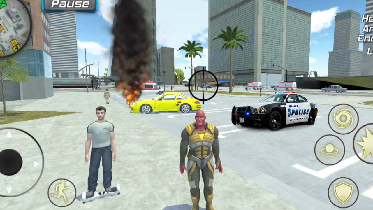 Thanos Rope Hero Game Part # 29 || Grand Mobile Rope Hero || Open World ...