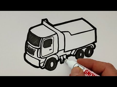 Kolay Kamyon Çizimi | Easy Truck Drawing - Kolay Çizimler