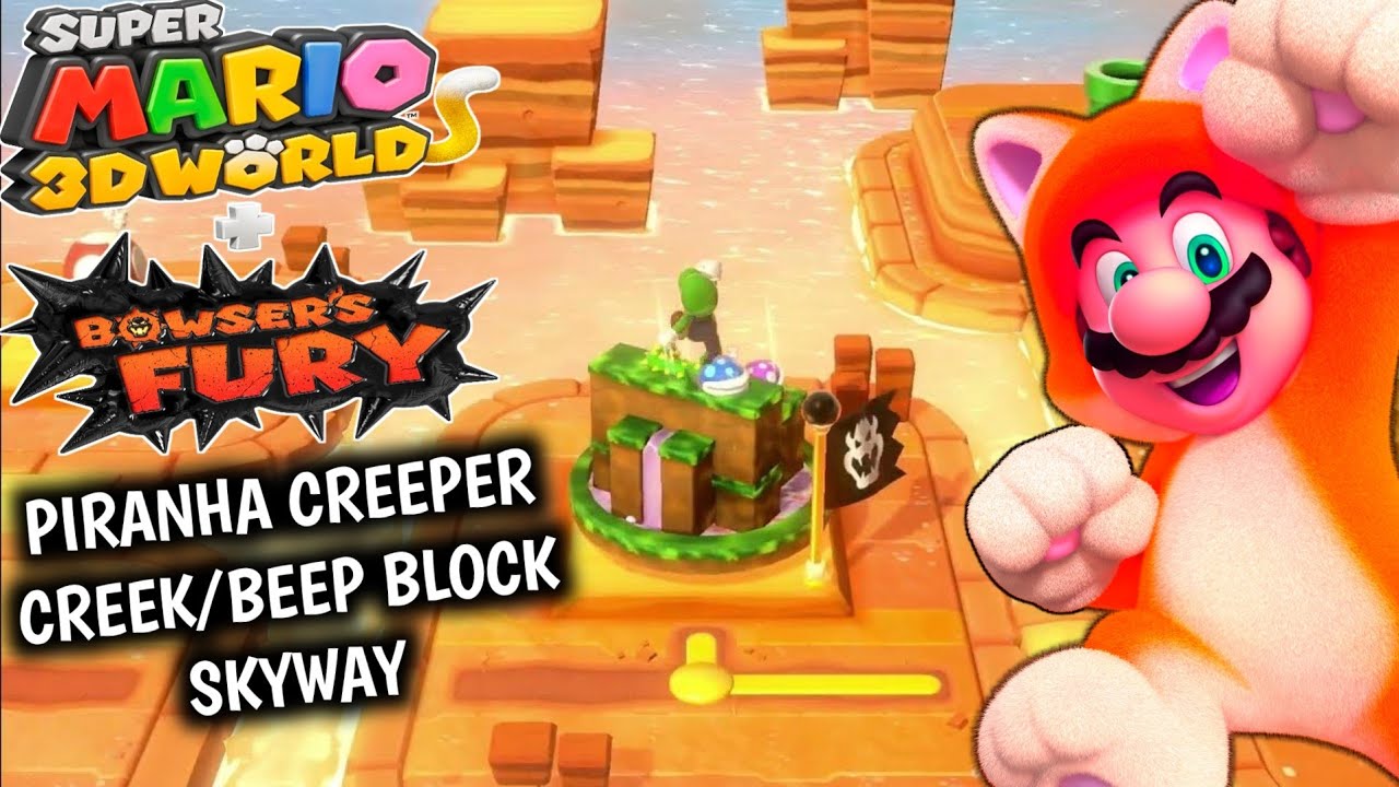 Piranha Creeper Creek/Beep Block Skyway Super Mario 3D World - YouTube