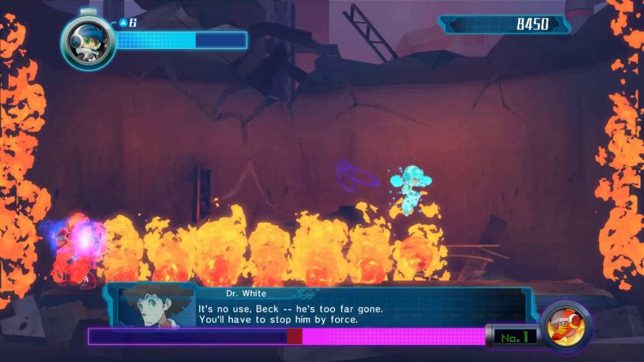 Mighty No. 9: Pyro Boss Fight Tutorial - YouTube