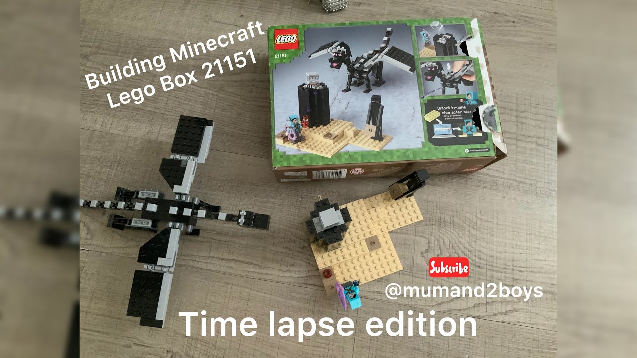 Building Lego Minecraft box 21151 (Time lapse edition) - YouTube