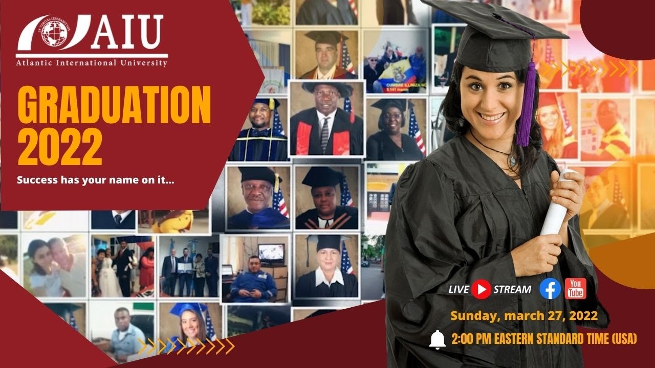 Shining Stars of Success: AIU Virtual Graduation Class March 2022 - YouTube