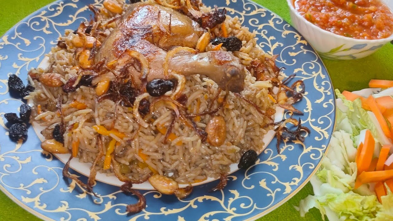 Saudi style chicken kabsa - YouTube