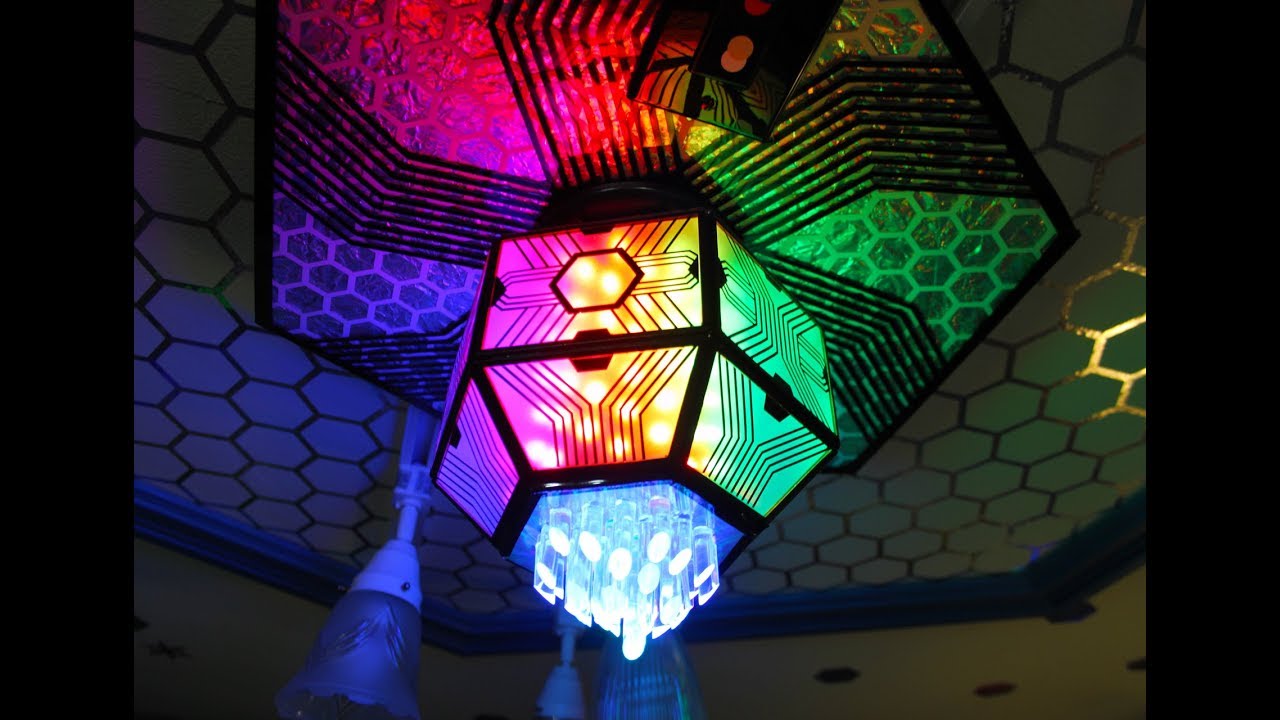 Glass Hexagon LED Pixel Fixture Closeup - YouTube