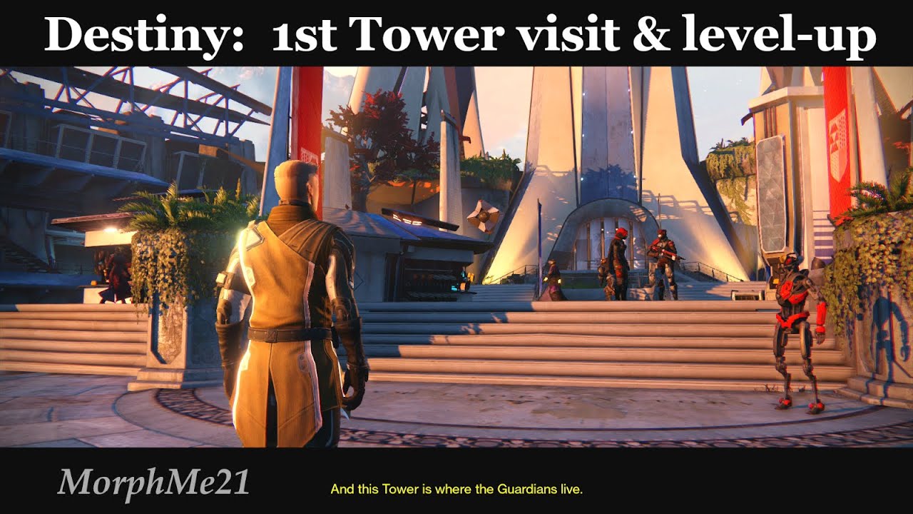 Destiny: 1st Tower visit & important level up - YouTube