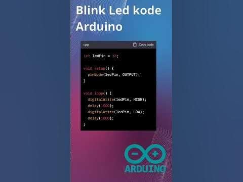 Blink Led untuk kode Arduino #arduinoproject #arduino - YouTube