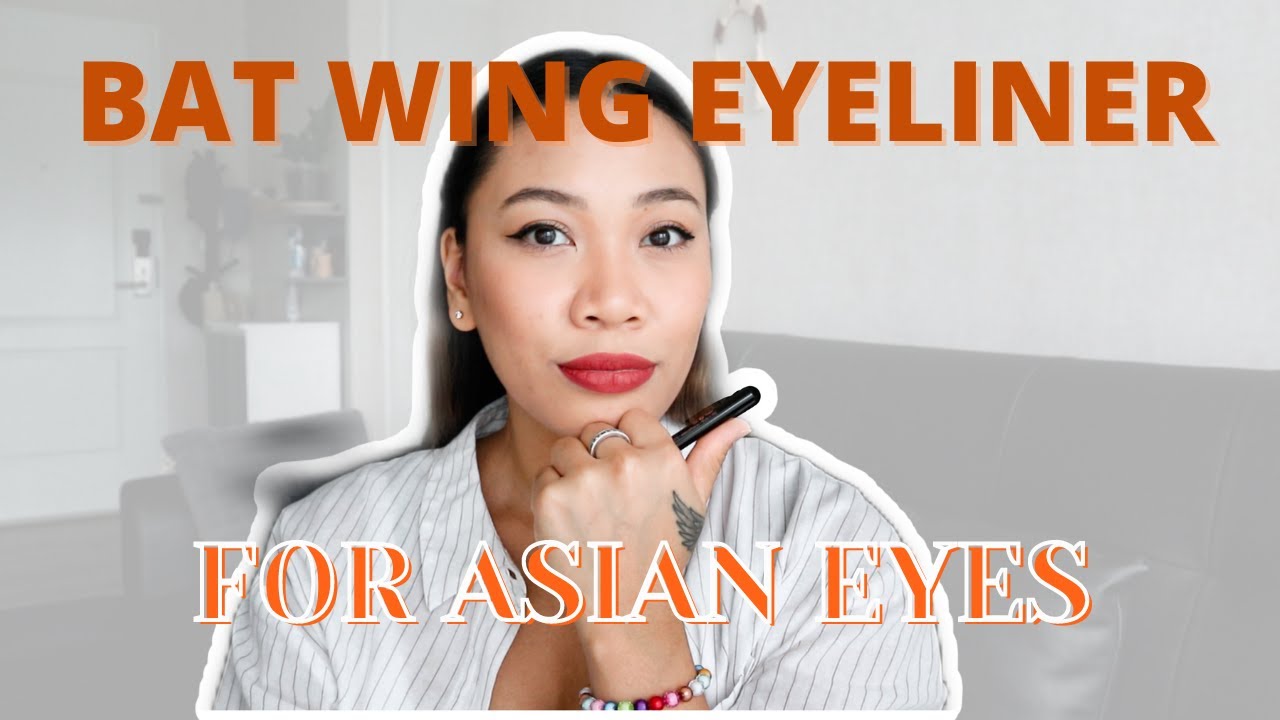 HOW TO DO A BAT WING EYELINER FOR ASIAN EYES|MichMiranda - YouTube