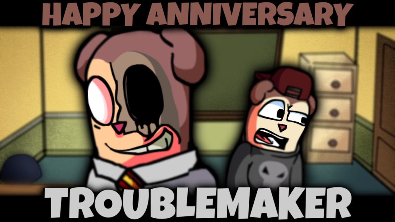 Friday Night Funkin' TROUBLEMAKER HAPPY ANNIVERSARY TWIDDLEFINGER ...