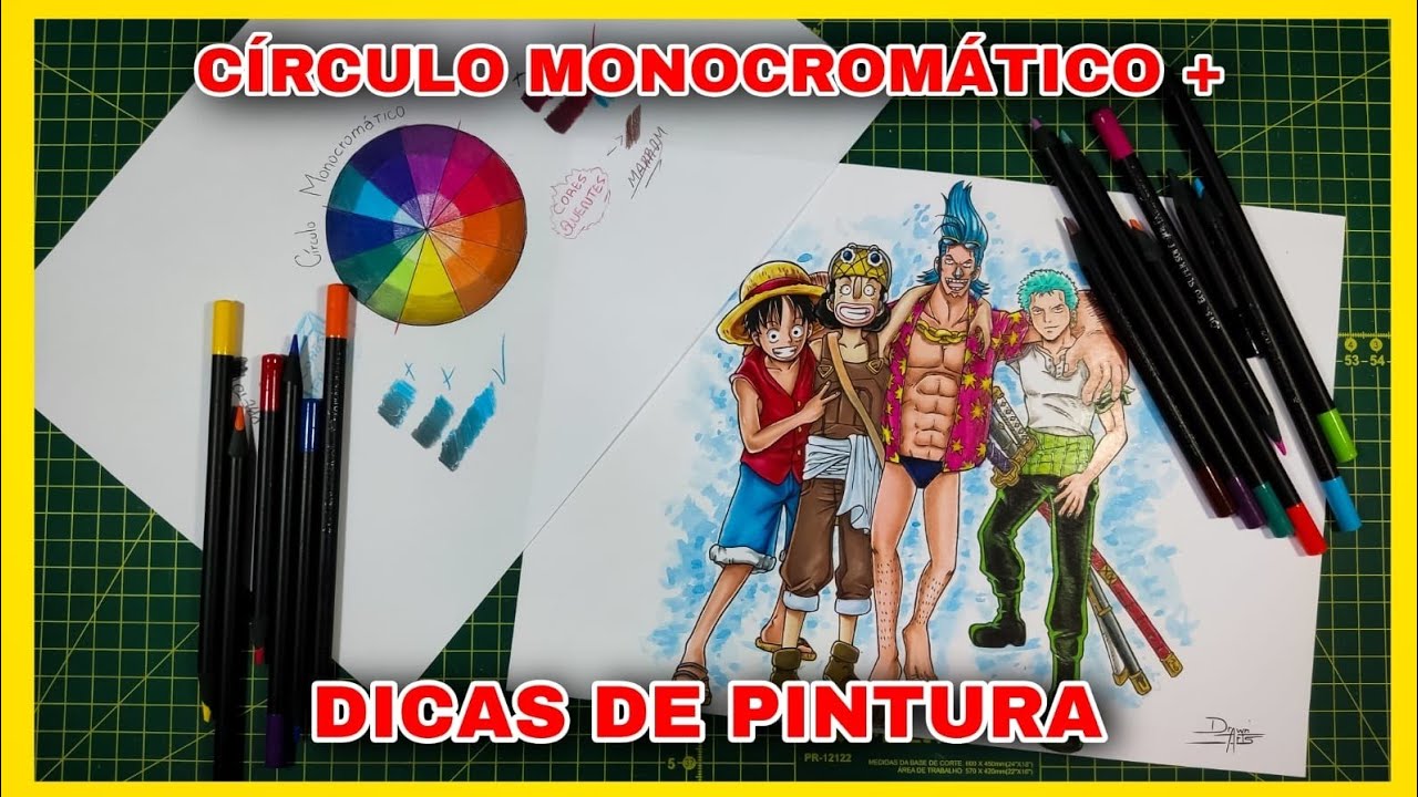 Círculo (mono)cromático, como fazer e pra que serve no desenho?+ dicas ...