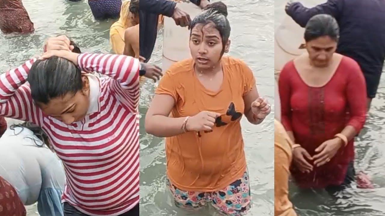 Ganga Snan 2025 | Simaria Ghat Snan | गंगा स्नान | Mahakumbh Snan Part ...