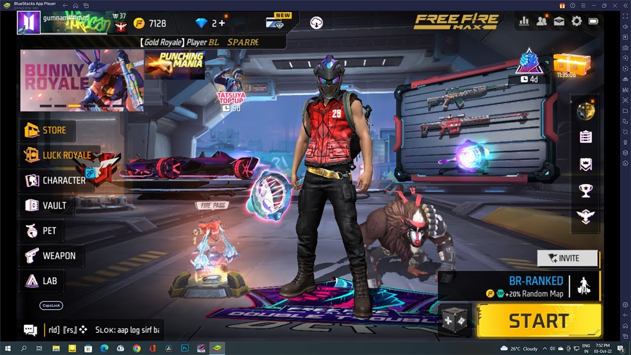 FREE FIRE RANKED GAME PART 12 - YouTube