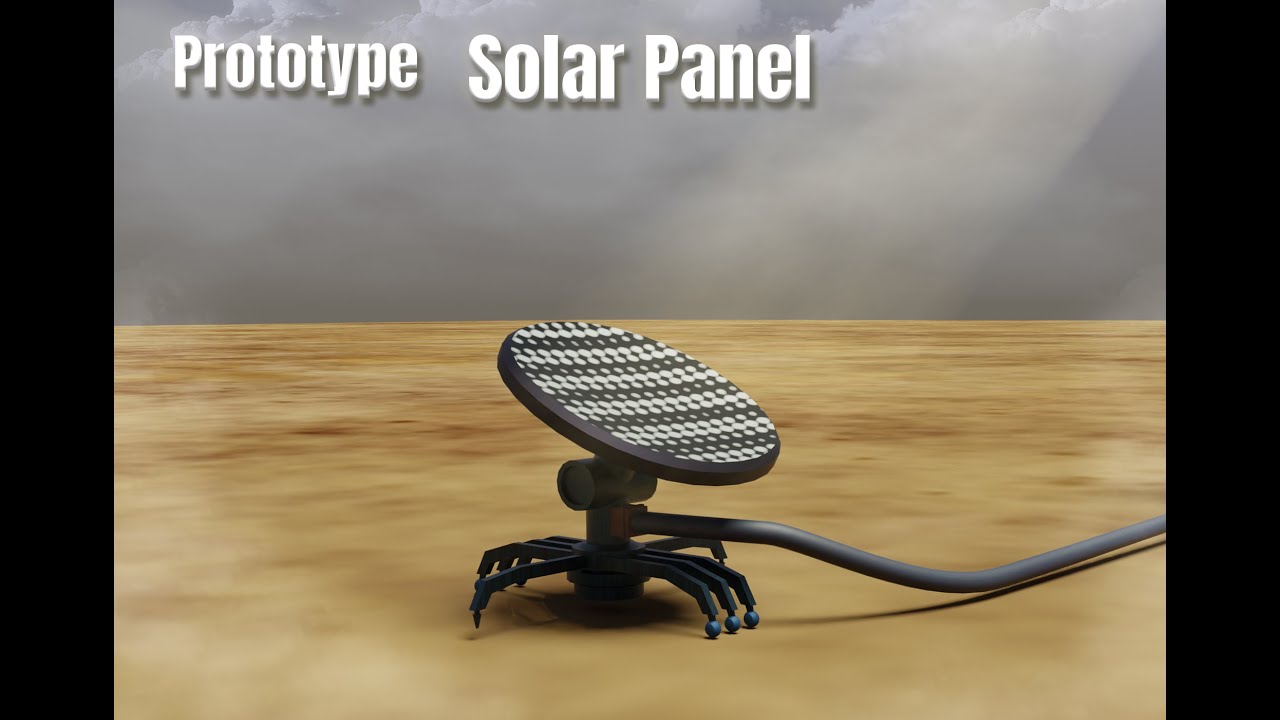Prototype Solar Panel - Desert Light Tracking - T1 - YouTube