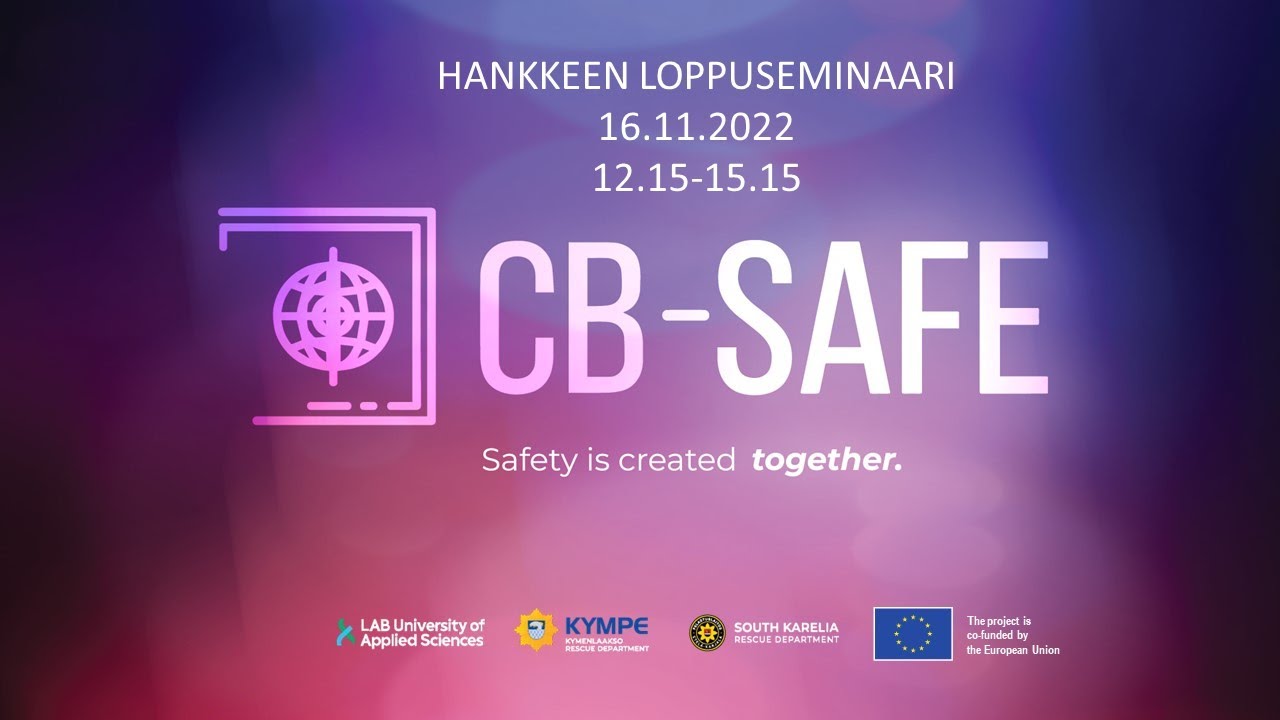 CB-Safe -hankkeen loppuseminaari - YouTube