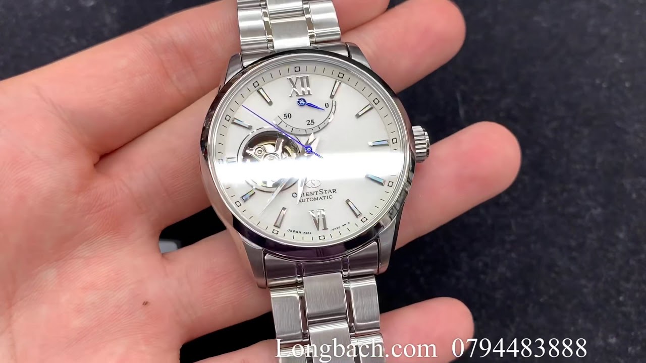 Orient Star Automatic Open Heart White dial steel men watches - YouTube