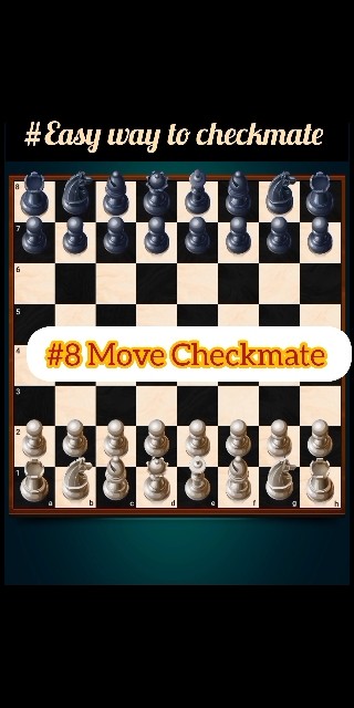 8 move checkmate|Easy way to checkmate #chess #chesstactics #gukesh # ...