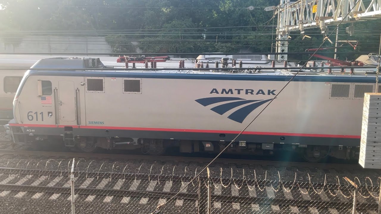 Amtrak ACS-64 SIEMENS #611 going to Washington, DC - Union Station - YouTube