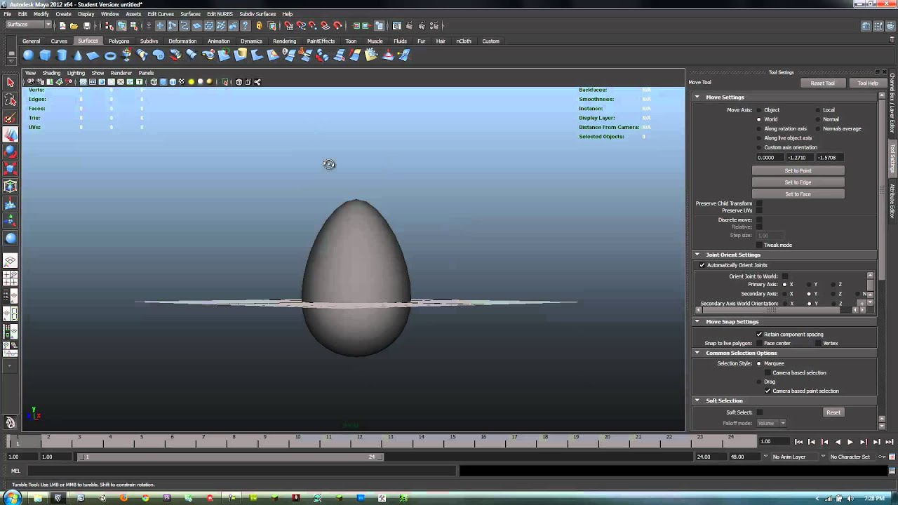 Maya Tutorial 3 - NURBS - YouTube
