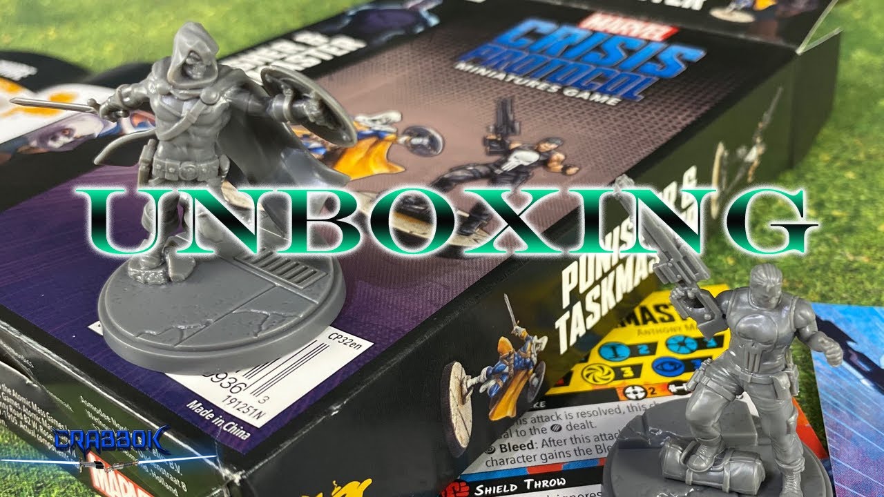 Punisher and Taskmaster Unboxing and Assembly - Marvel Crisis Protocol ...