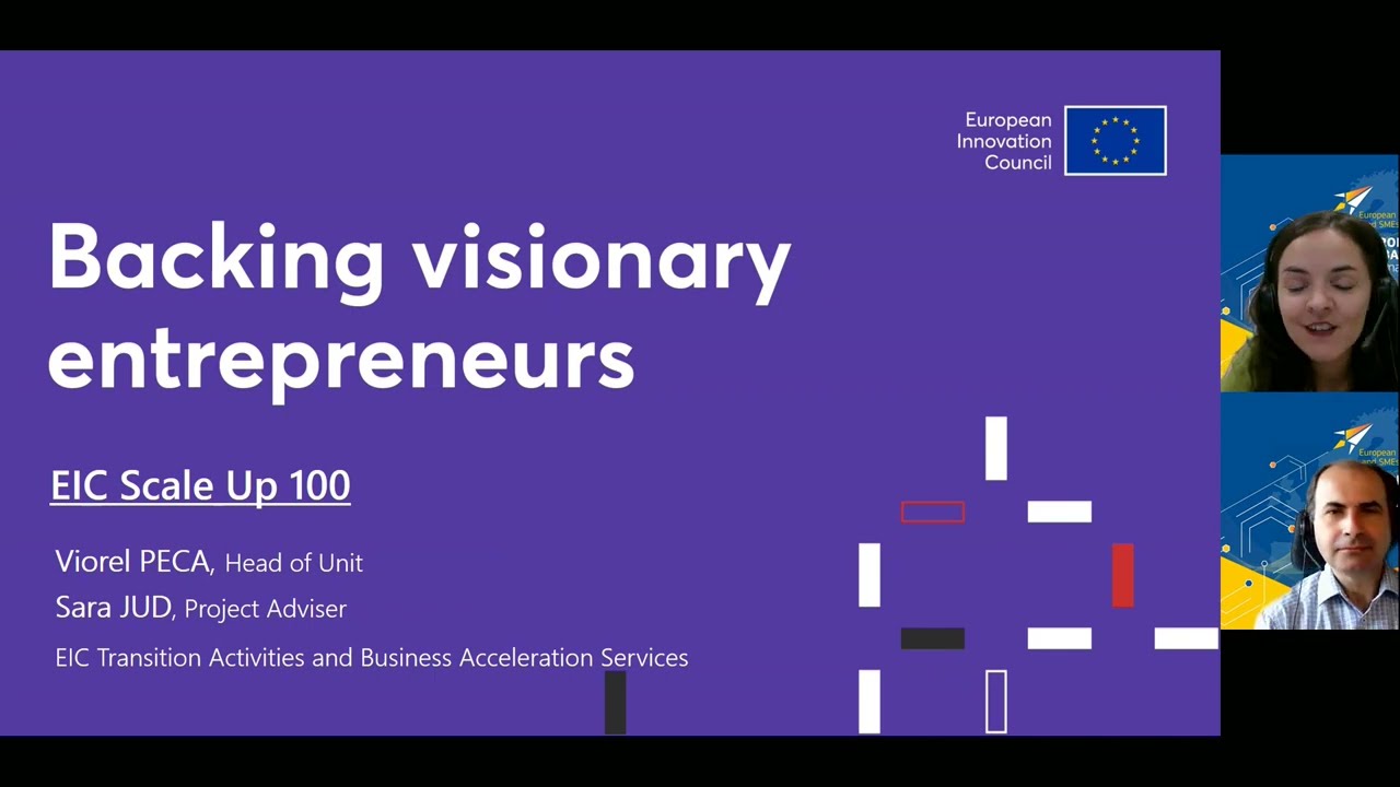 EIC Scale Up 100 – info session - YouTube