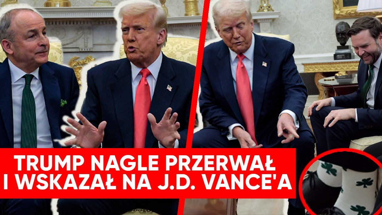 "Uwielbiam te skarpetki". Trump nagle zmienia temat - YouTube
