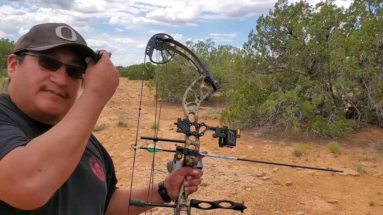 Bow shooting at 80 yards. - YouTube