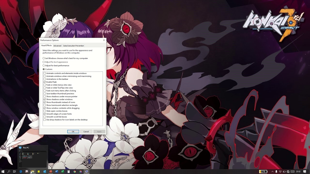 Animasi Windows itu GAK PENTING! Matiin aja. Performance lebih ngebut ...
