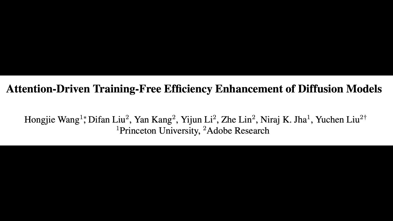 [QA] Attention-Driven Training-Free Efficiency Enhancement of Diffusion ...