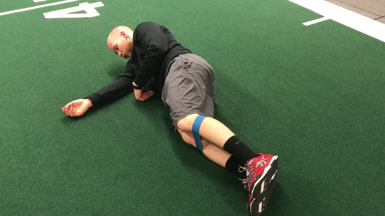 Bent knee side lying clam - YouTube