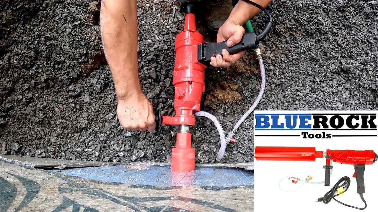 BLUEROCK 4Z1 Concrete Portable Core Drill Demo Teaser Short Clip - YouTube